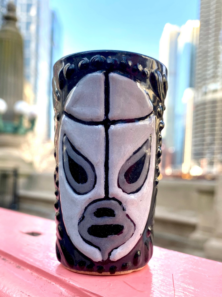 Puebla Talavera Luchador Shot Glass – Colores Mexicanos: Chicago's ...