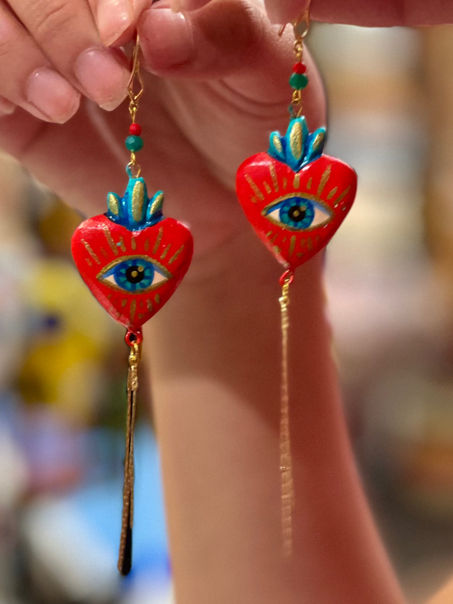 Edith Orozco Corazón Pendant Earring – Colores Mexicanos: Chicago's ...