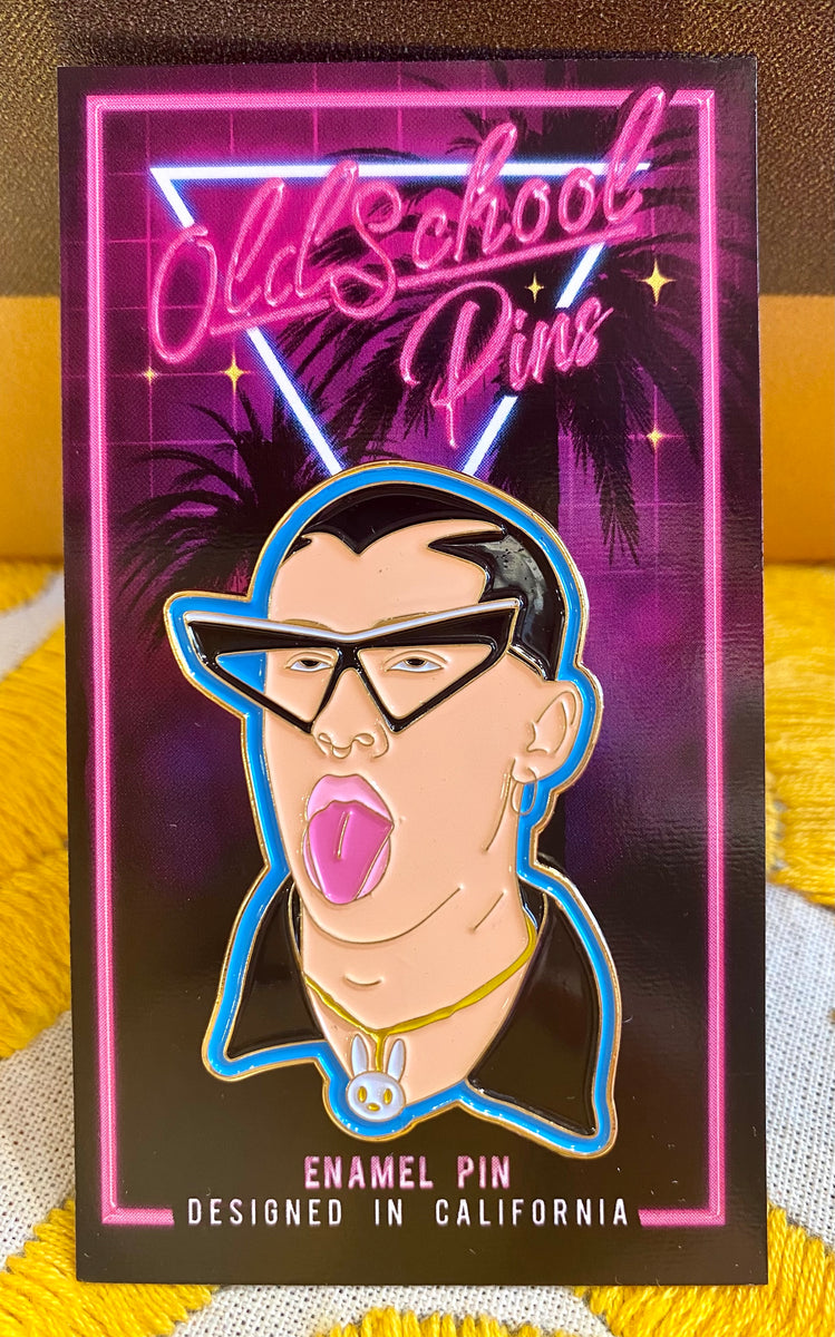 Bad Bunny Enamel Pin – Colores Mexicanos: Chicago's Mexican Gift Shop