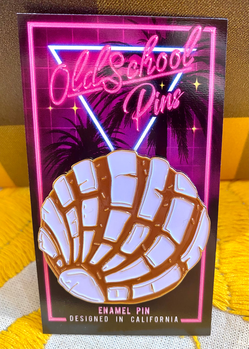 White Concha Enamel Pin – Colores Mexicanos: Chicago's Mexican Gift Shop